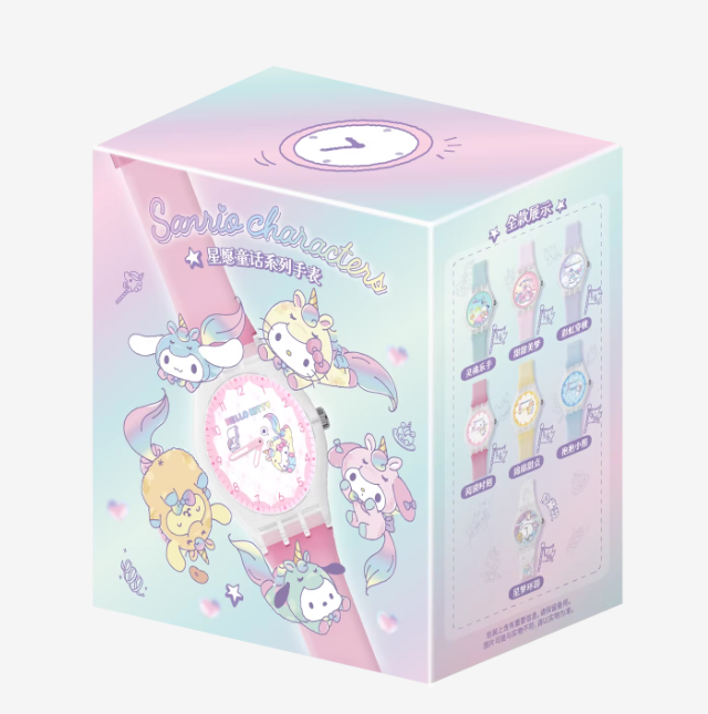Sanrio Star Wish Fairy Tale Series Watch blind box Trendy children's electronic watch Cute girl watch gift