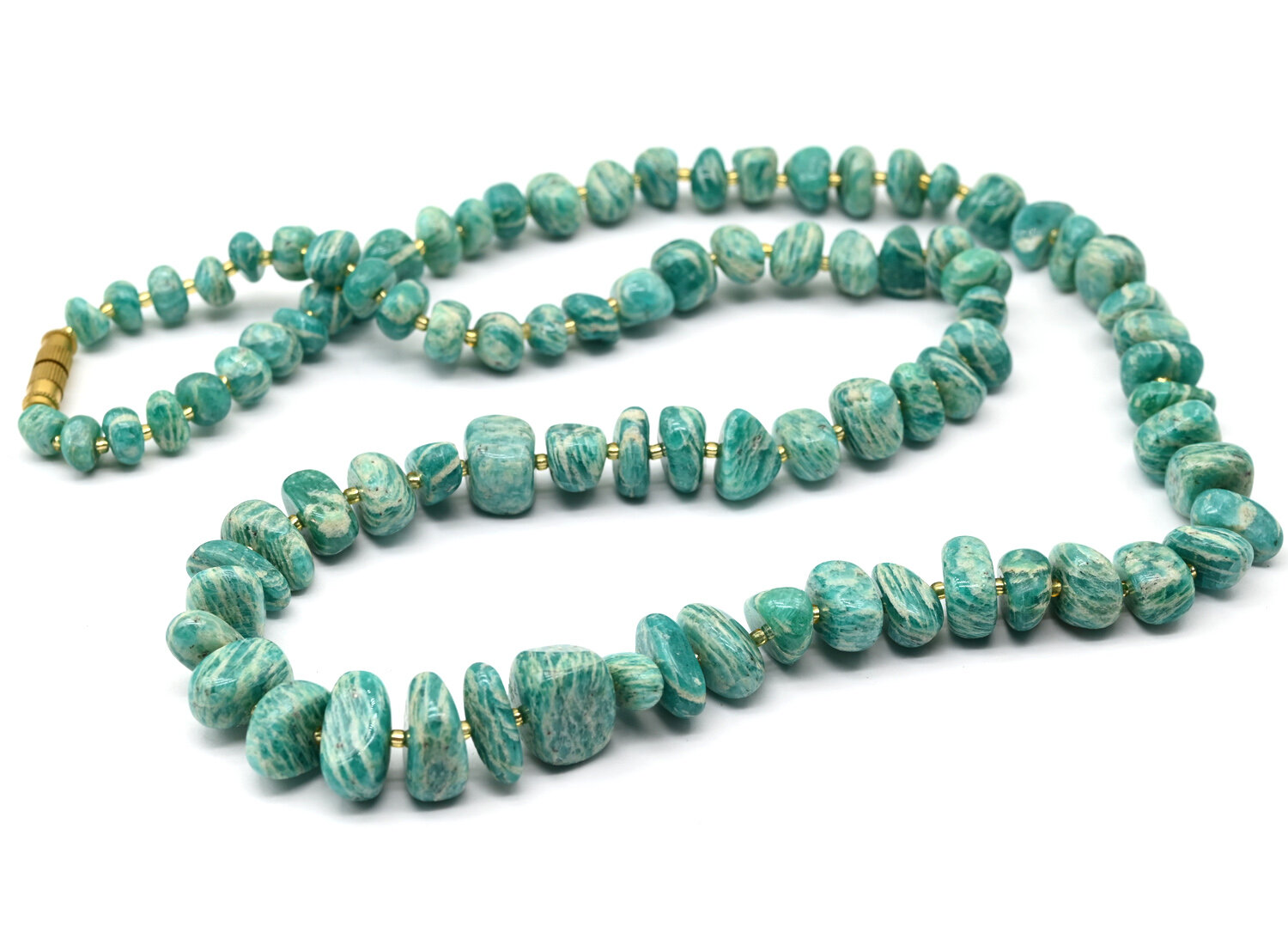 Бусы, амазонит