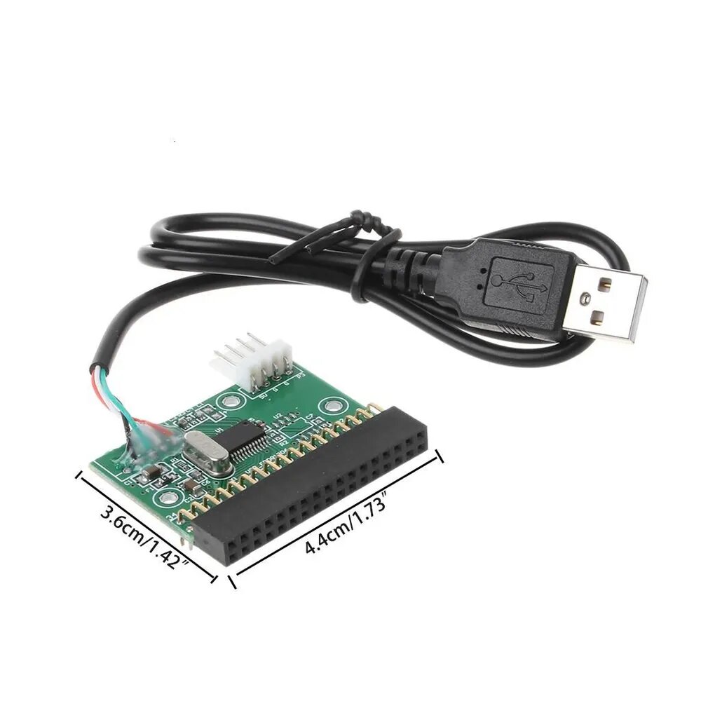 Адаптер USB-FDD 3.5", Зеленый — фото 1