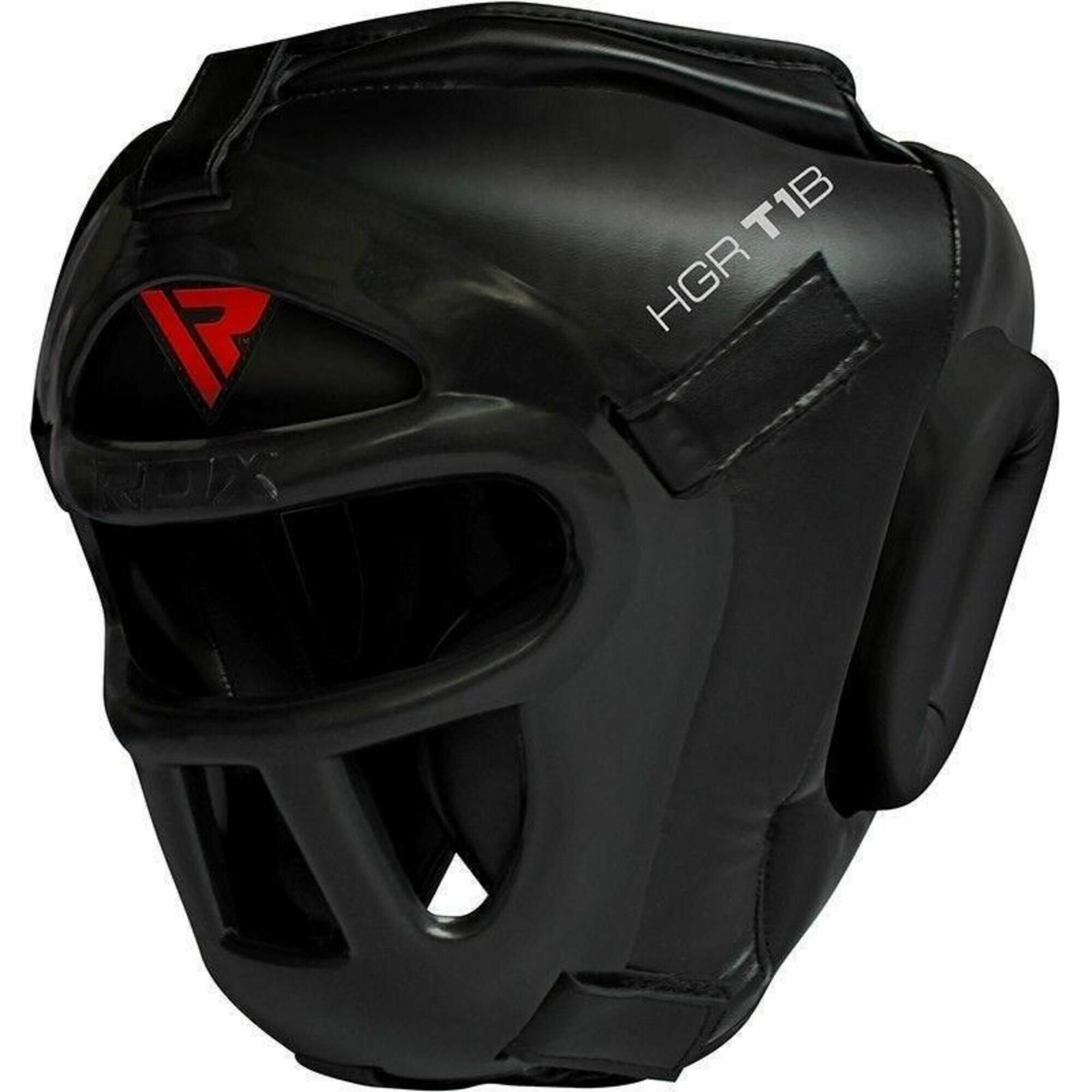 Мужской боксерский шлем RDX T1, Decathlon, Цвет: Черный, Размер: XL