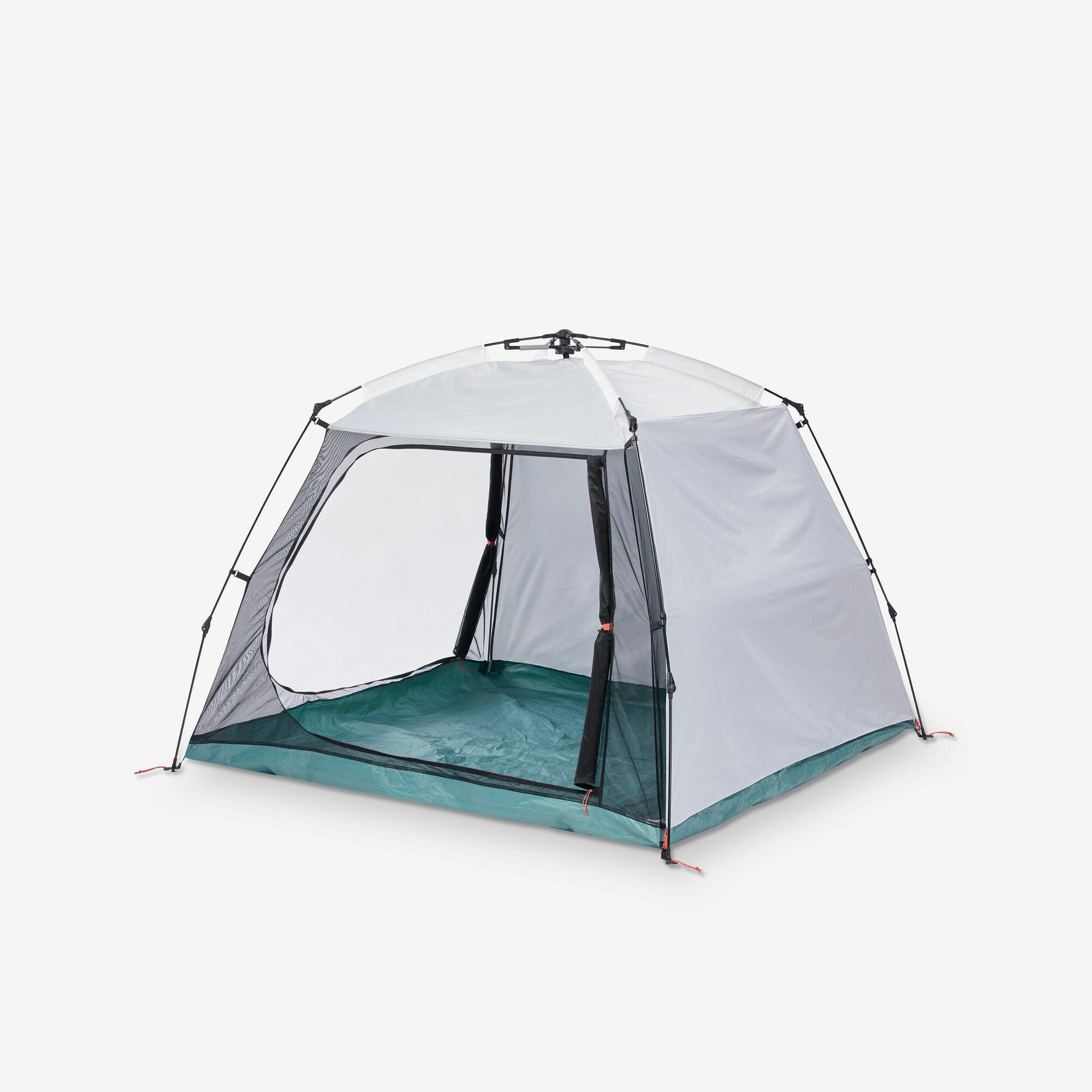 Quechua Base Easy 4-person Camping Shed UltraFresh, Decathlon, Цвет: Кофе со льдом / холодный кедр / BURNT SIENNA, Размер: Универсальный