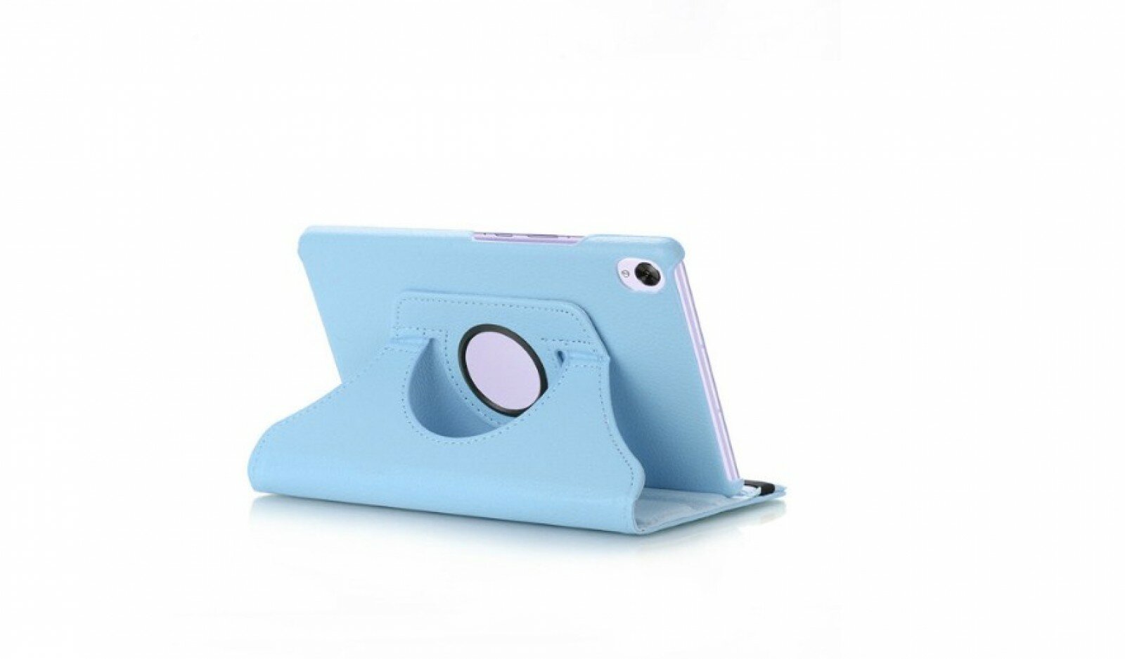 Чехол-подставка MyPads для Huawei MediaPad M6 8.4 кожаный с поворотным роторным механизмом голубой