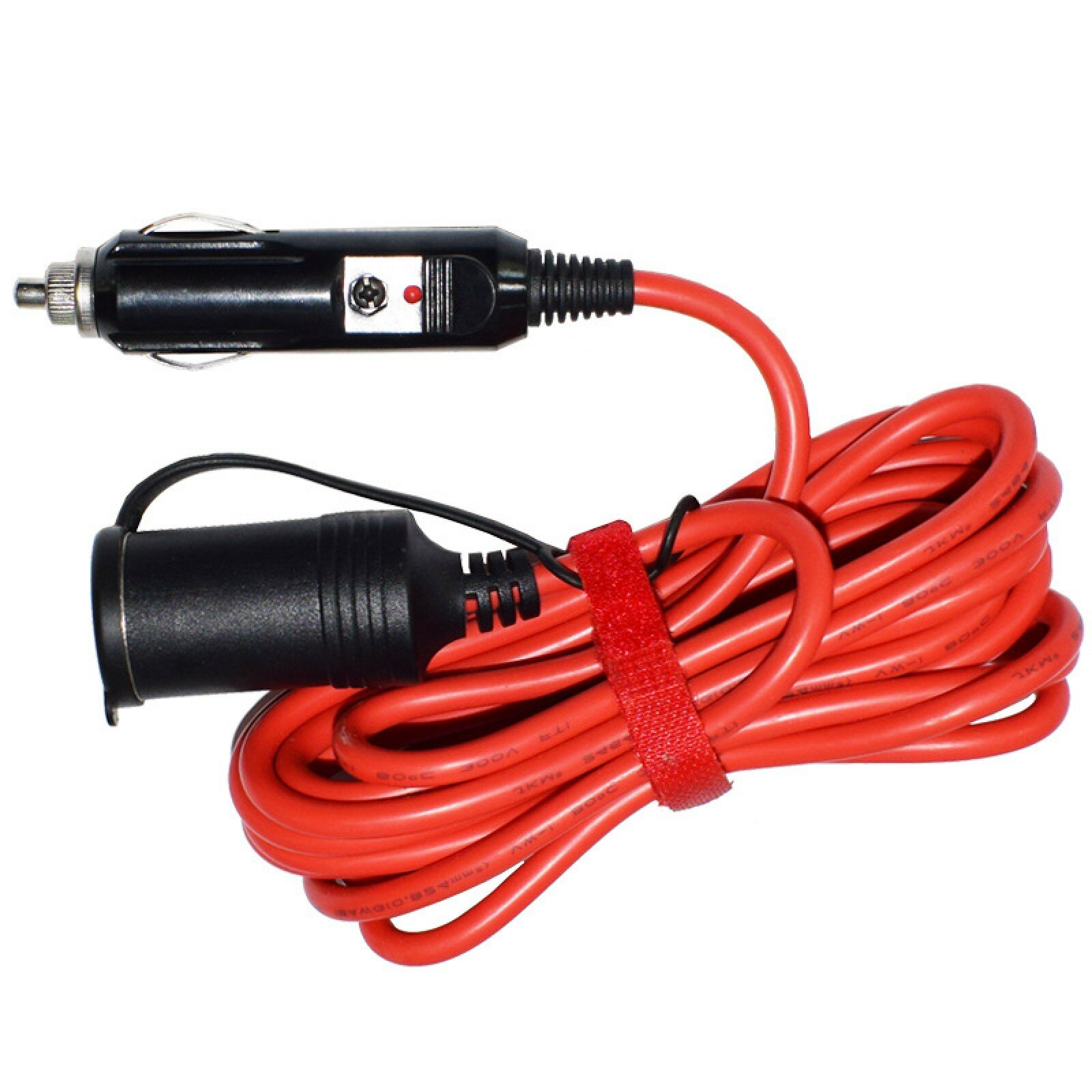 Автомобильный удлинитель MyPads от прикуривателя 3,6 м, 15А, штекер-гнездо с заглушкой