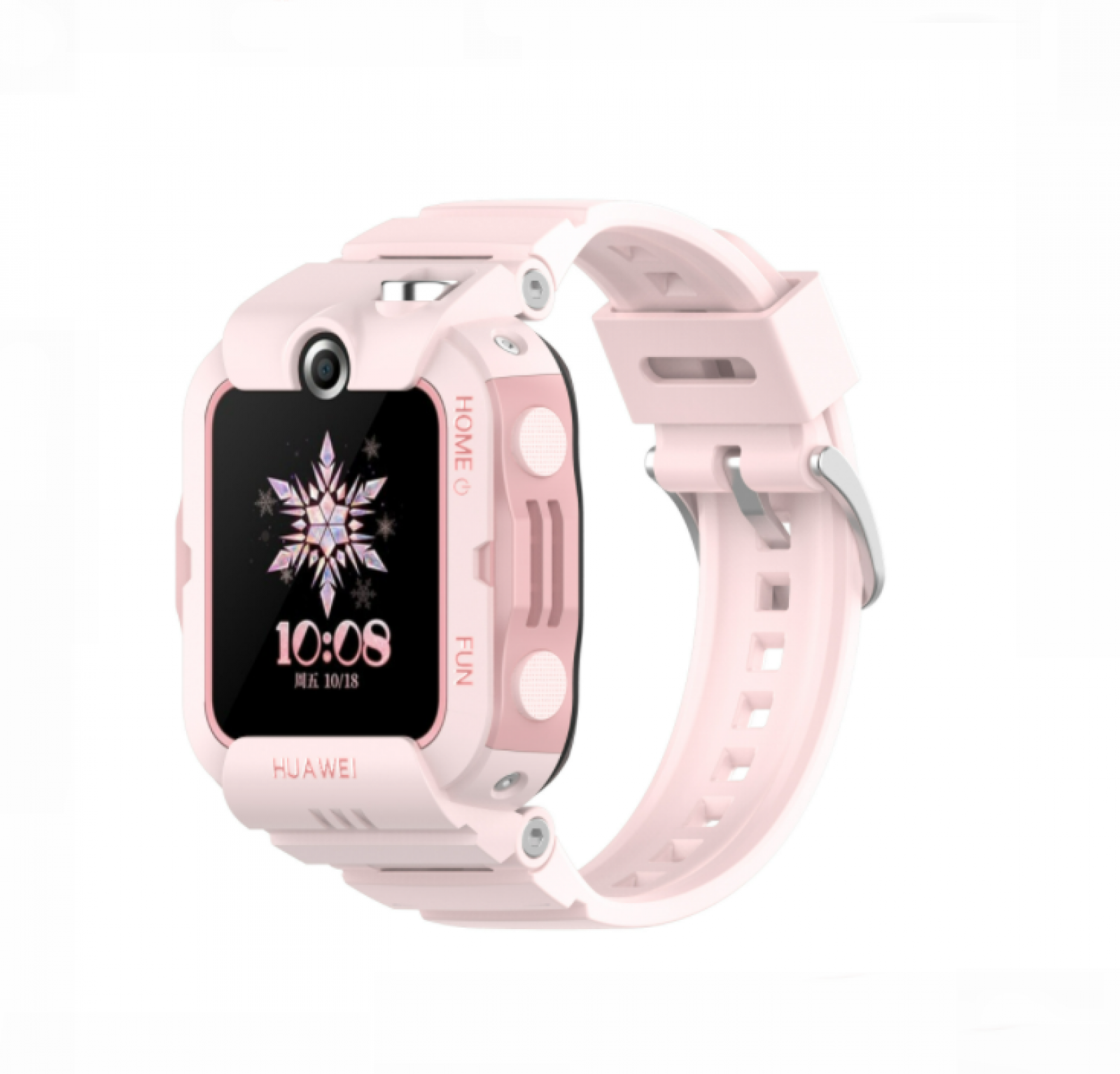 Сменный гипоаллергенный силиконовый ремешок MyPads Hypo для HUAWEI WATCH KIDS 4 Pro с функцией быстрой замены розовый