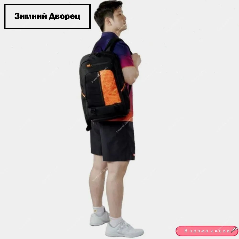 Рюкзак Butterfly Equipment Black/Blue для настольного тенниса, стильный и функциональный — фото 1