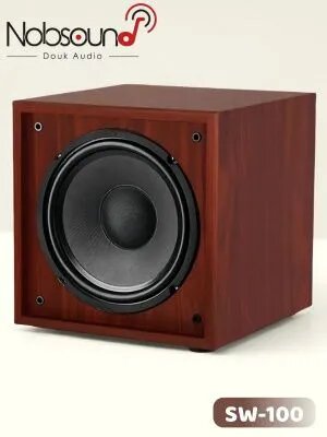 Nobsound SW-100 красная компьютерная акустика деревянный корпус