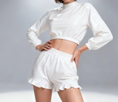 Латексный костюм косплей XXL, Зеленый, зеленый