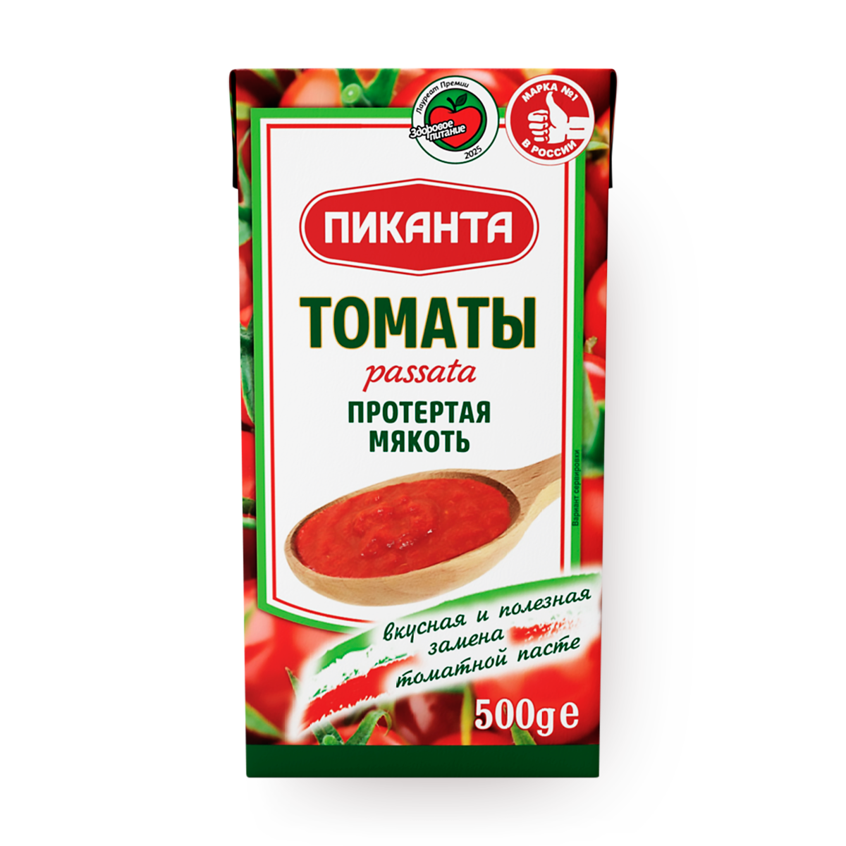 Консервы Пиканта "Мякоть томатов", в собственном соку, протертые, 500 г