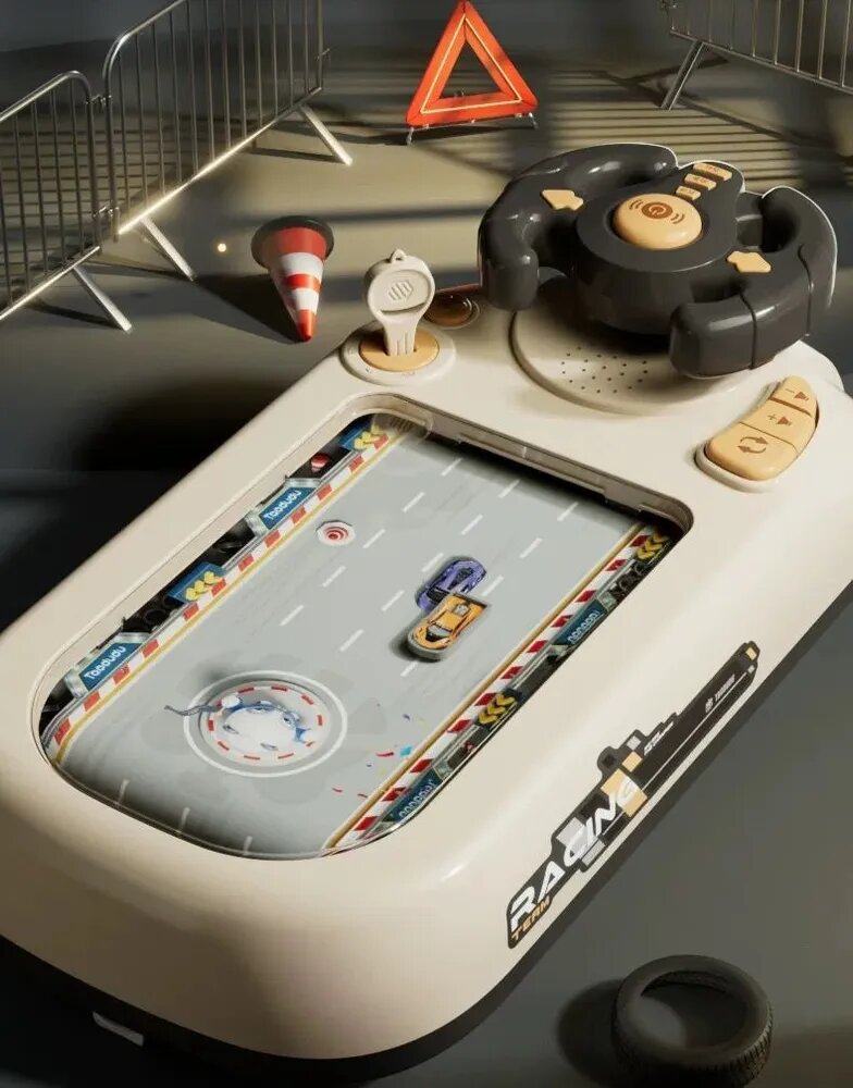 Детская игровая приставка для гонок Racing Team, развивающая игра для детей, гоночный симулятор, настольная игра