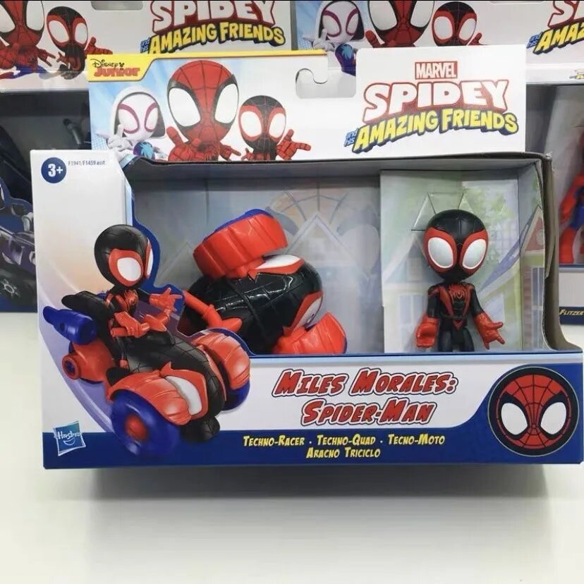 Marvel Супергерой Adcenture Человек-паук и его удивительные друзья Q Action Figures 4 дюйма Модельные игрушки