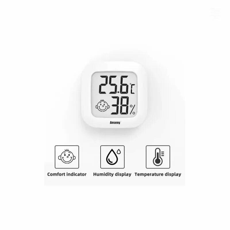 Датчик температуры и влажности Zigbee Smart Life (Tuya) для умного дома, 4 шт — фото 1