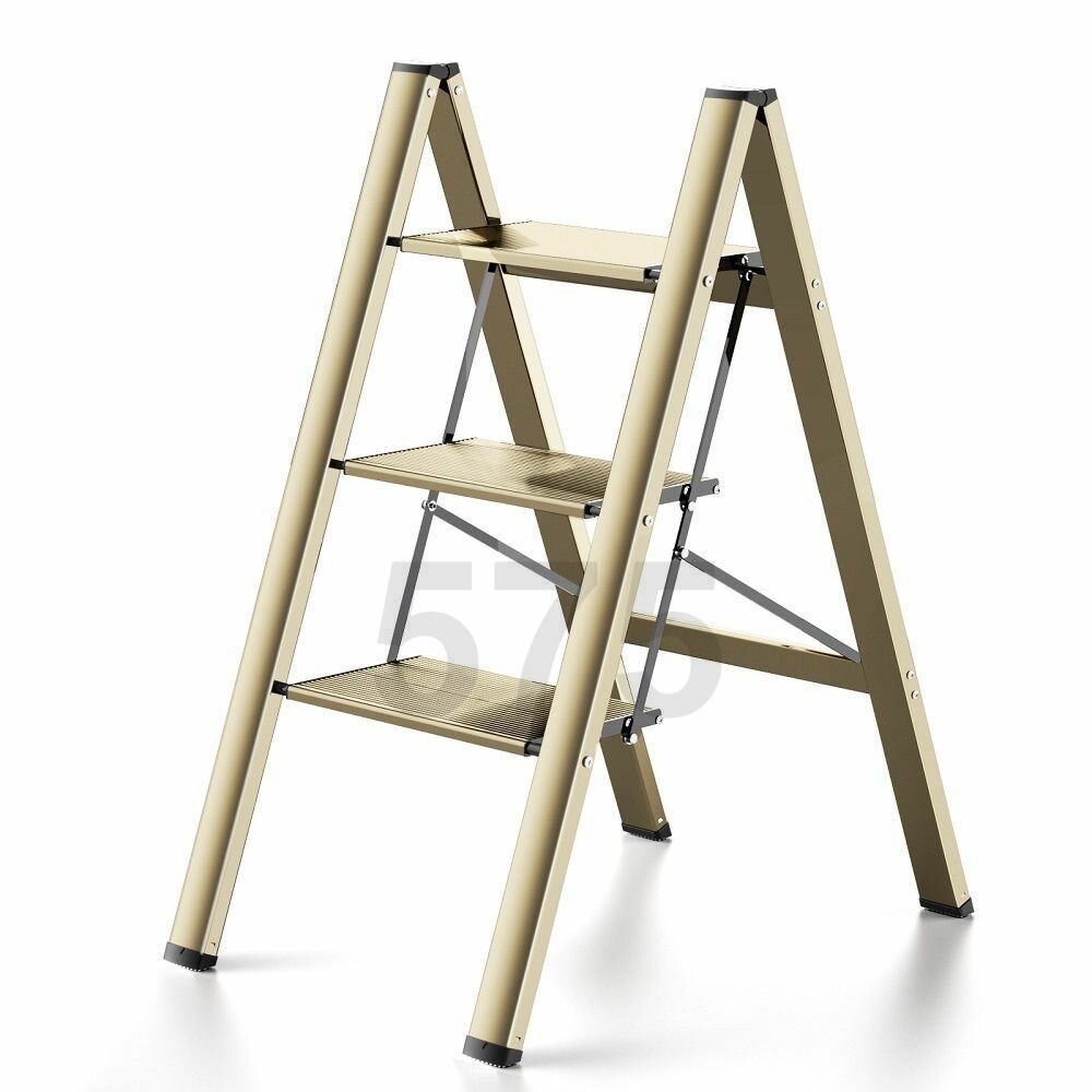 Стремянка трехcтупенчатая с противоскользящими ступенями