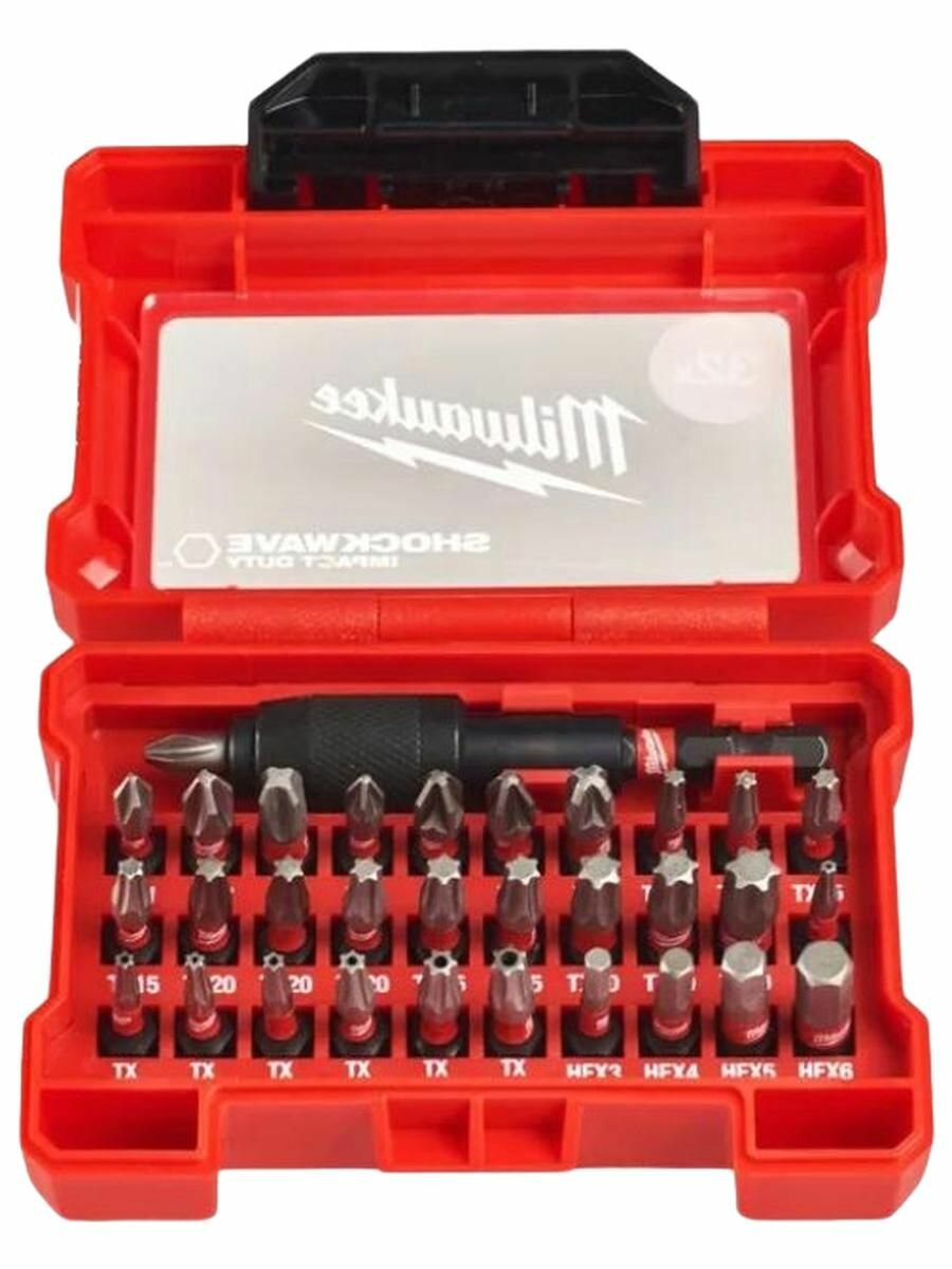 Набор бит Milwaukee + держатель, 32 предмета