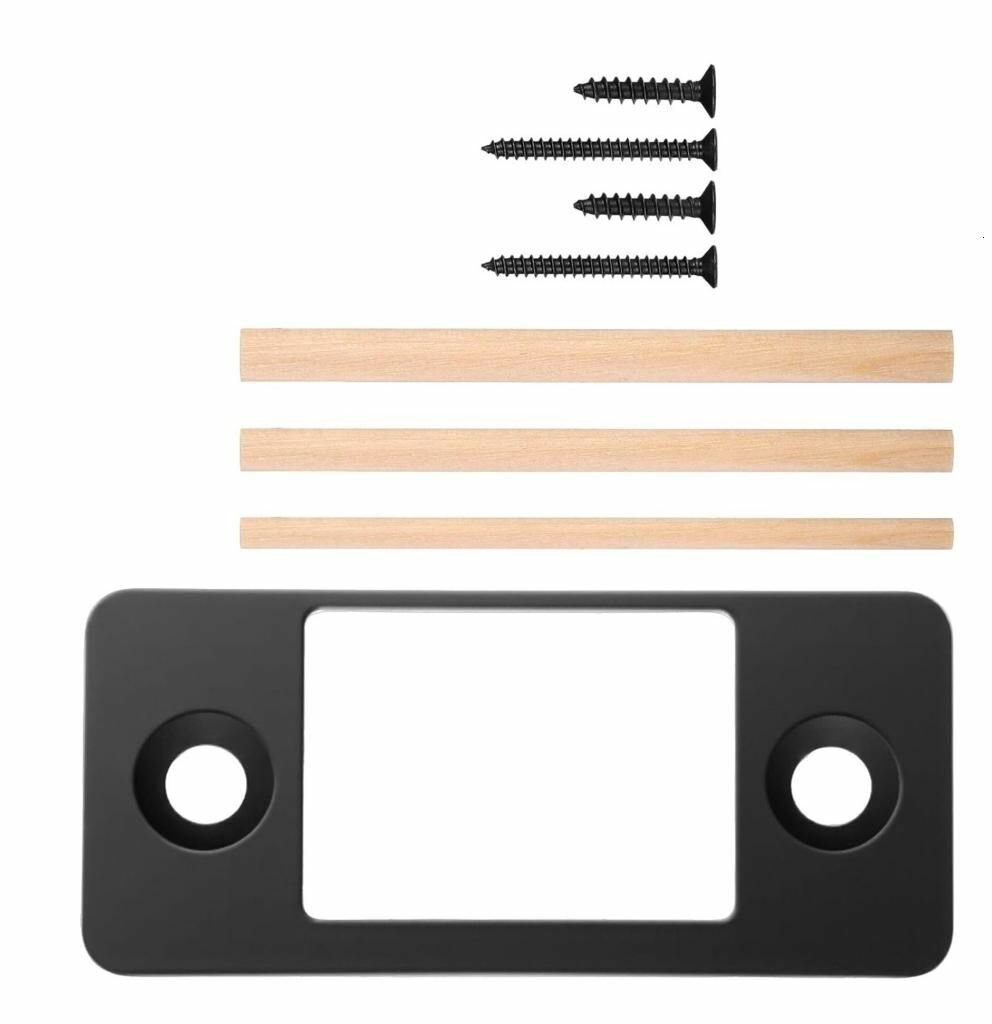 Стальная ответная планка для дверных защёлок, Черный