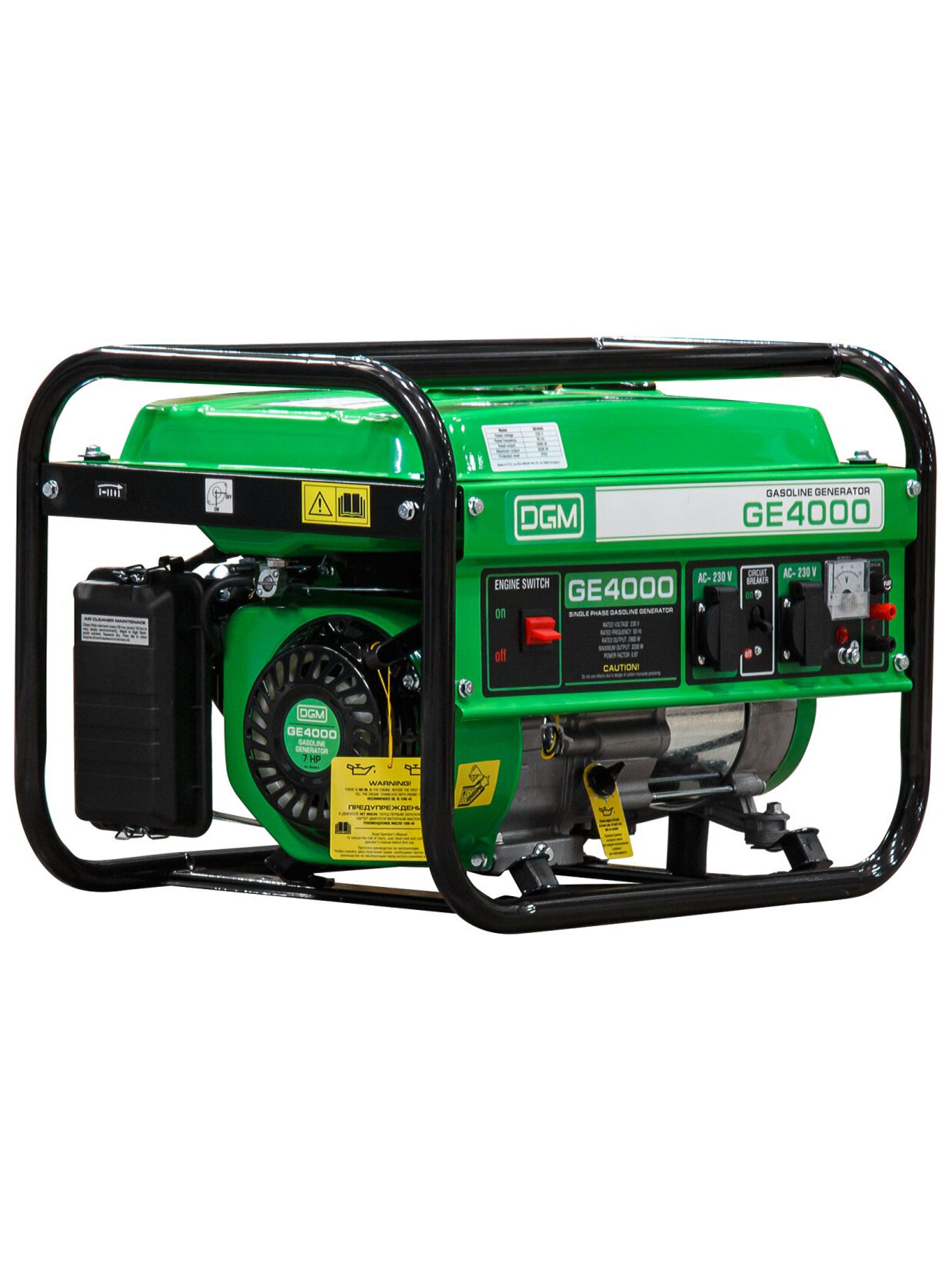 Электростанция генератор бензиновый для дома 3.2 кВт DGM GE4000 (DG1810-2)