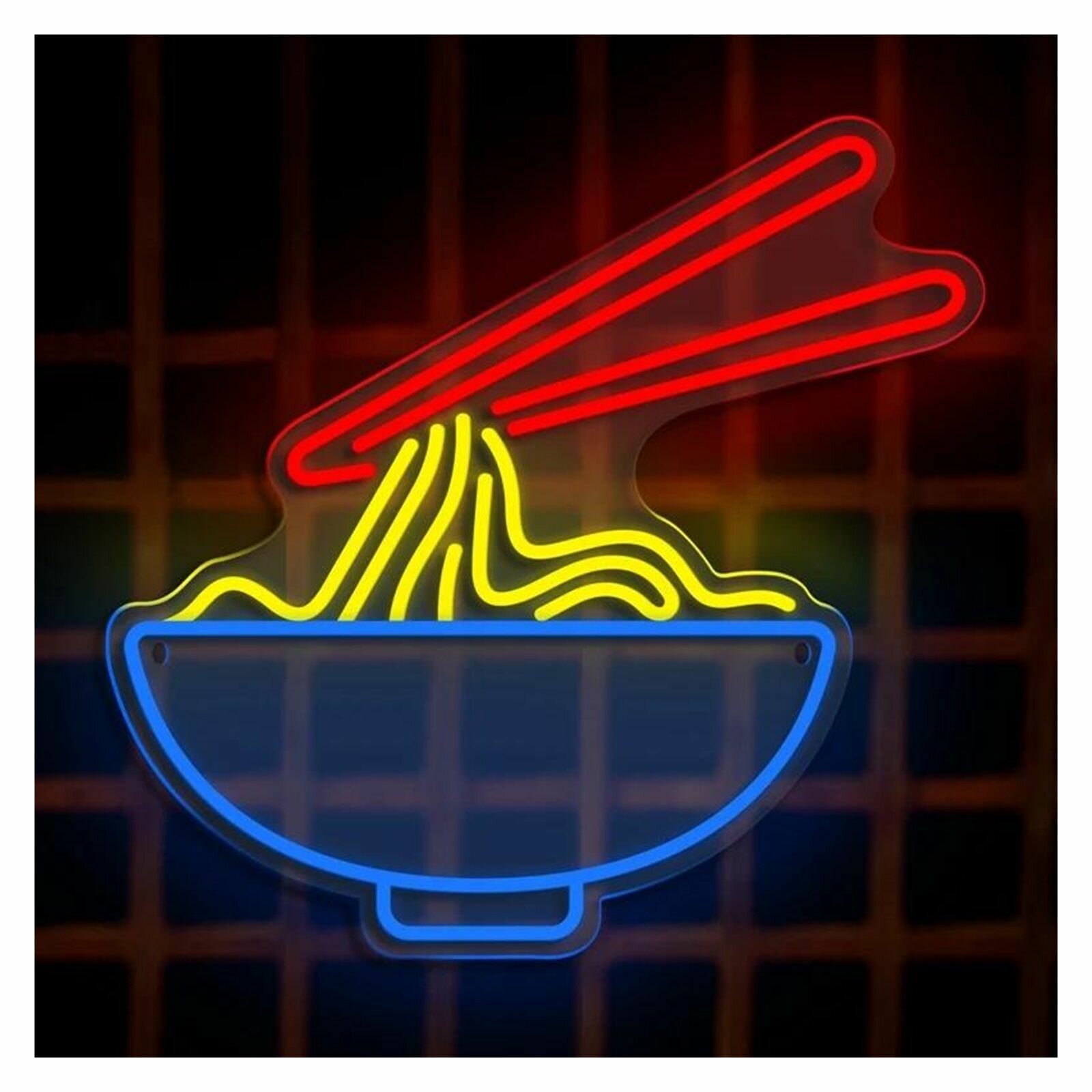 Светодиодная Неоновая Вывеска Ramen Noodles, Акриловая Вывеска