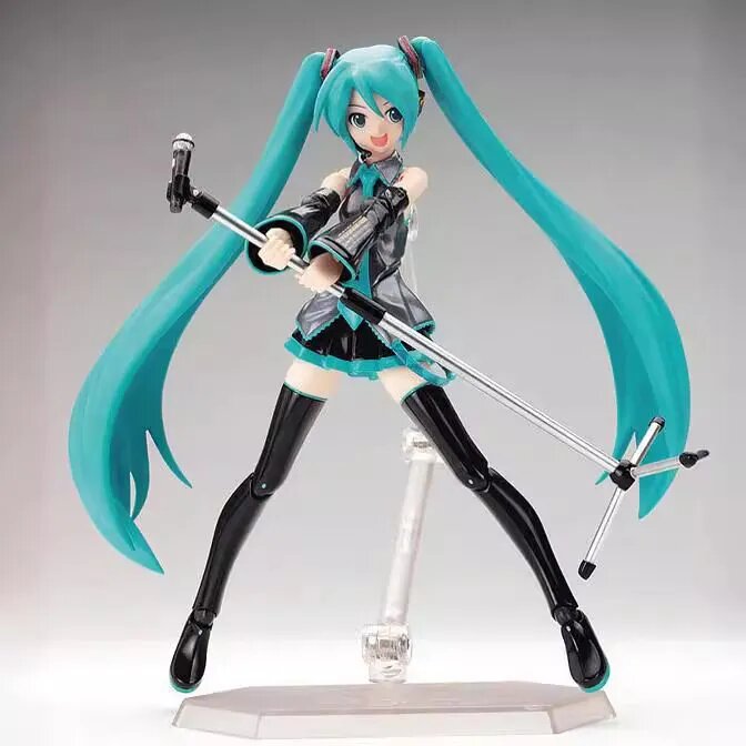 Фигурка Hatsune Miku, ABS пластик, 15x7.5x22 см, коллекционная, шарнирная, сгибаются руки/ноги — фото 1