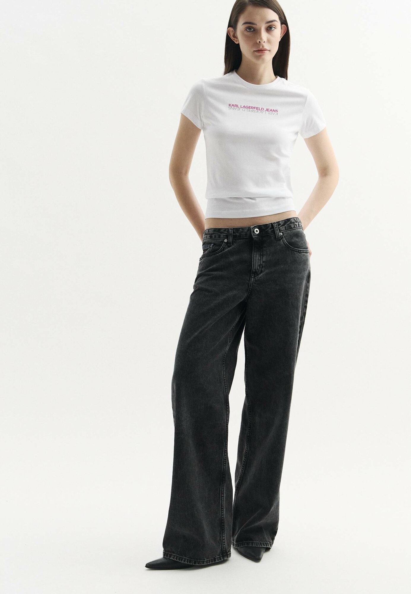 Футболка KARL LAGERFELD JEANS, 1 шт., размер XS, белый — фото 1