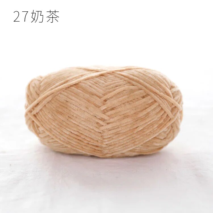 Бежевая пряжа для вязания 27 Milk tea, 40г
