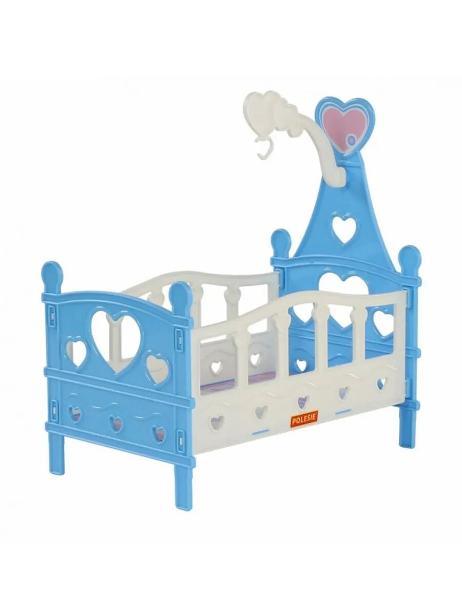 Кроватка сборная для кукол №3 (6 элементов) (в пакете)