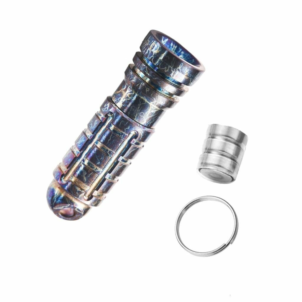 Универсальный водонепроницаемый перезаряжаемый LED фонарик, металлический корпус, Цвет молнии