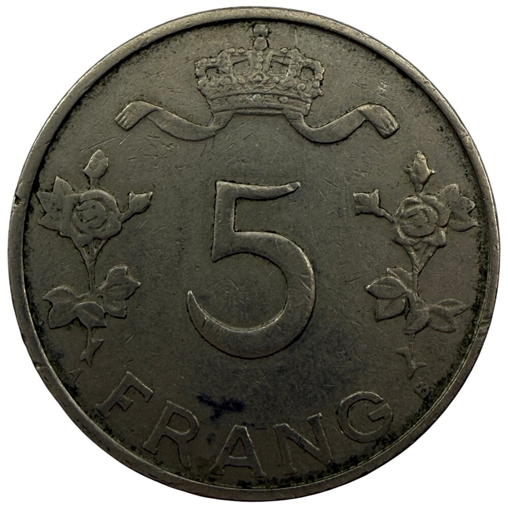 Люксембург 5 франков 1949 г.