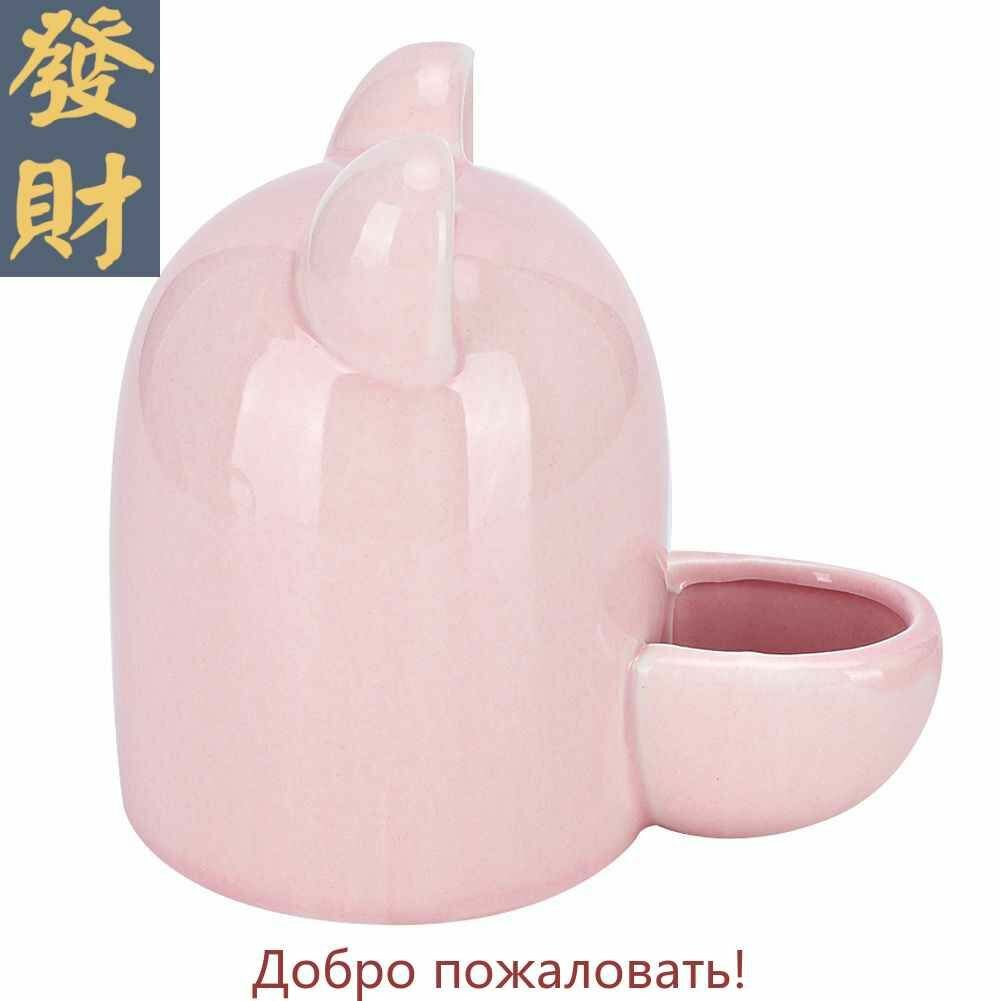 Керамическая поилка 250 мл для хомяков, ежей, белок (бесшумная)