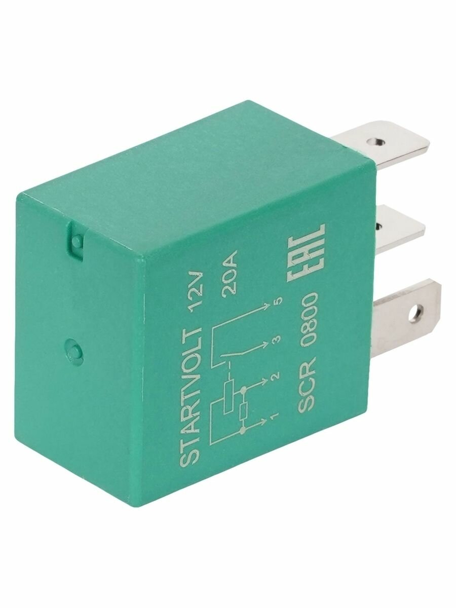 Реле 4 контакта, 12V, 20A StartVolt SCR0800 для для а/м Toyota, Opel, Ford, BMW, Mercedes-Benz