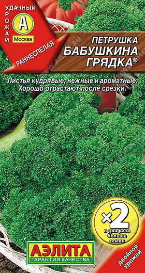 Семена петрушки аэлита "Бабушкина грядка", однолетние, раннеспелые
