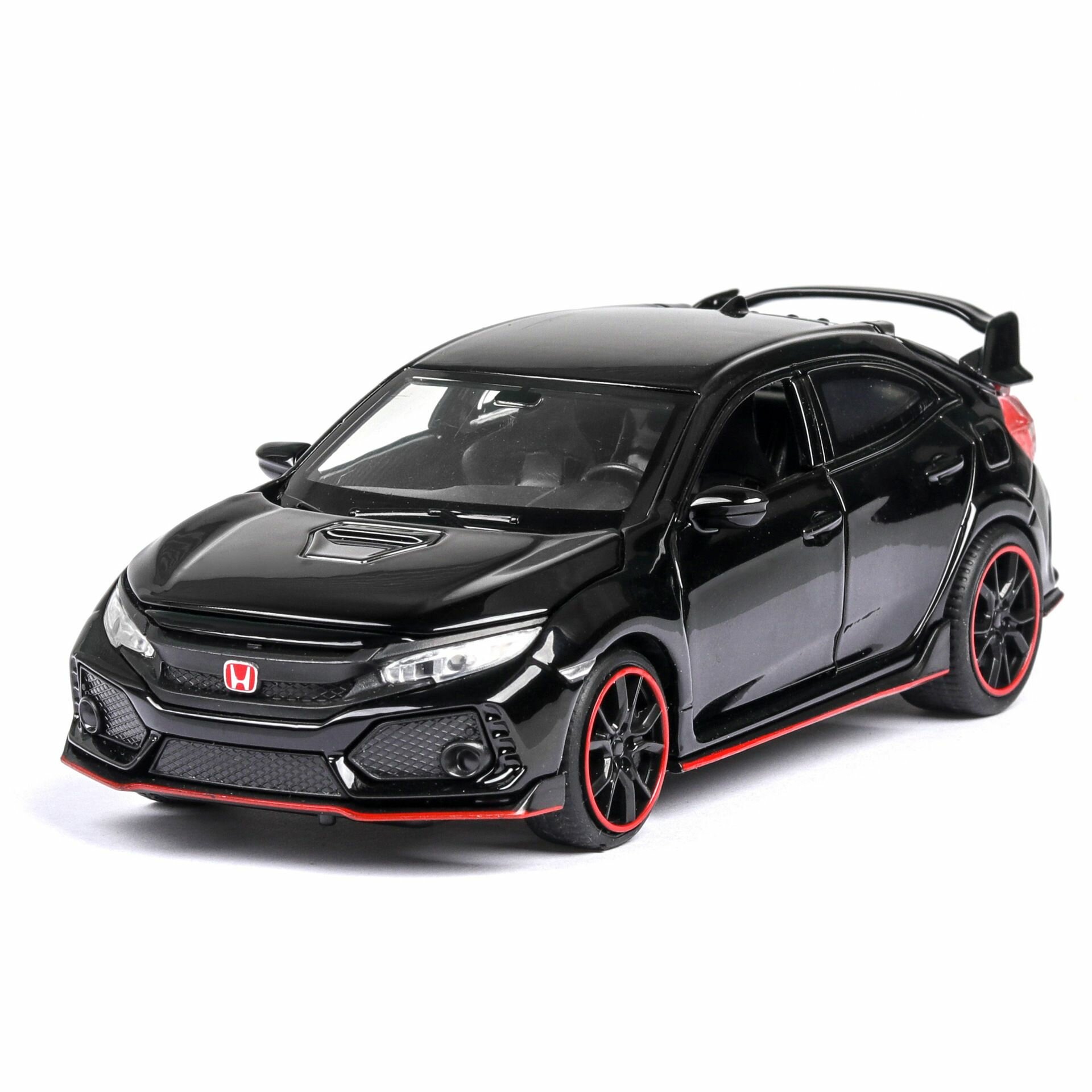 1:32 Volkswagen TYPE-R Alloy Car Model Toy, Коллекционная модель машины для взрослых, Игрушечный автомобиль с звуковыми и световыми эффектами для детей