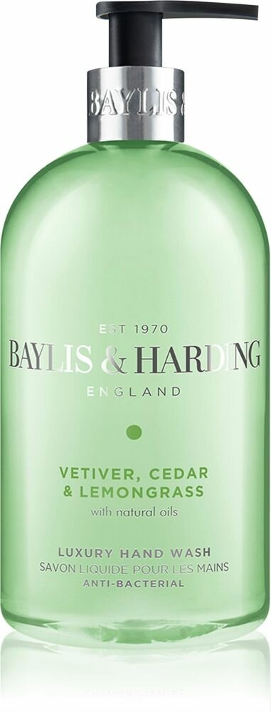 Baylis & Harding - Vetiver, Cedar & Lemongrass Anti-Bacterial Hand Wash Жидкое мыло для рук 500 мл