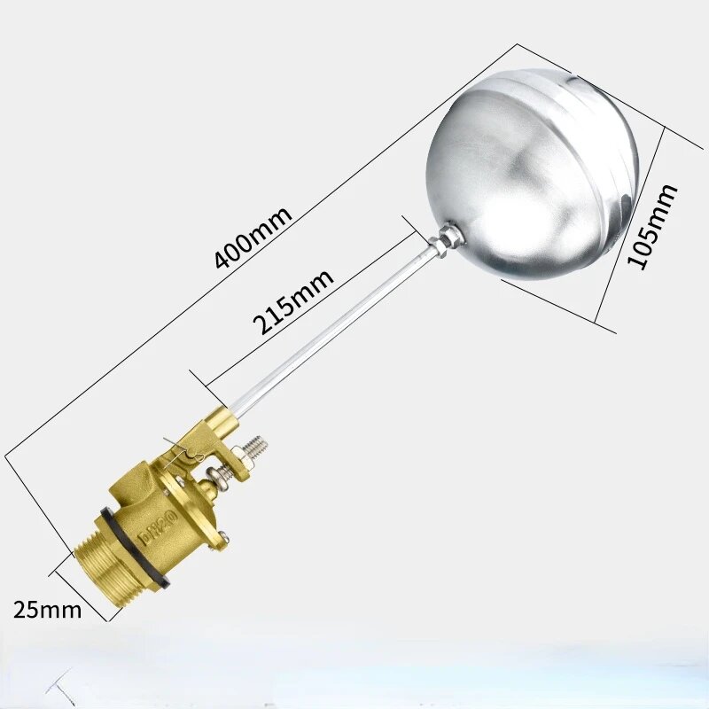Шаровой поплавковый клапан DN15-50 нержавеющая сталь DN20