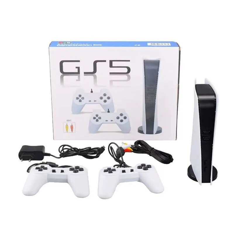 Игровая приставка Game Station S GS5, комплект с двумя геймпадами и блоком питания, retro