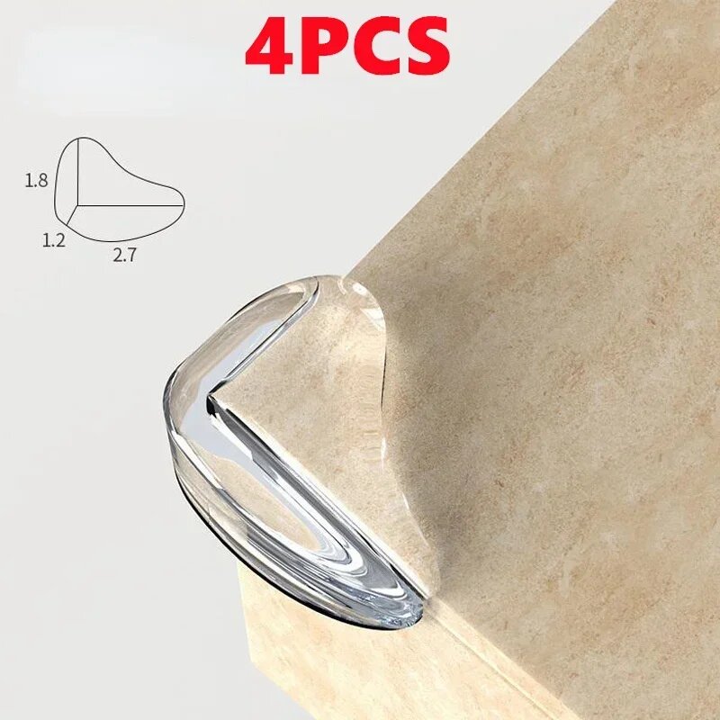 Защитные уголки для мебели бежевые 4PCS Water Shaped