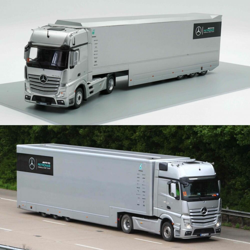IXO Mercedes-Benz Actros MP4 Truck 2012 Масштаб 1:43 Модель транспортного средства Формулы-1