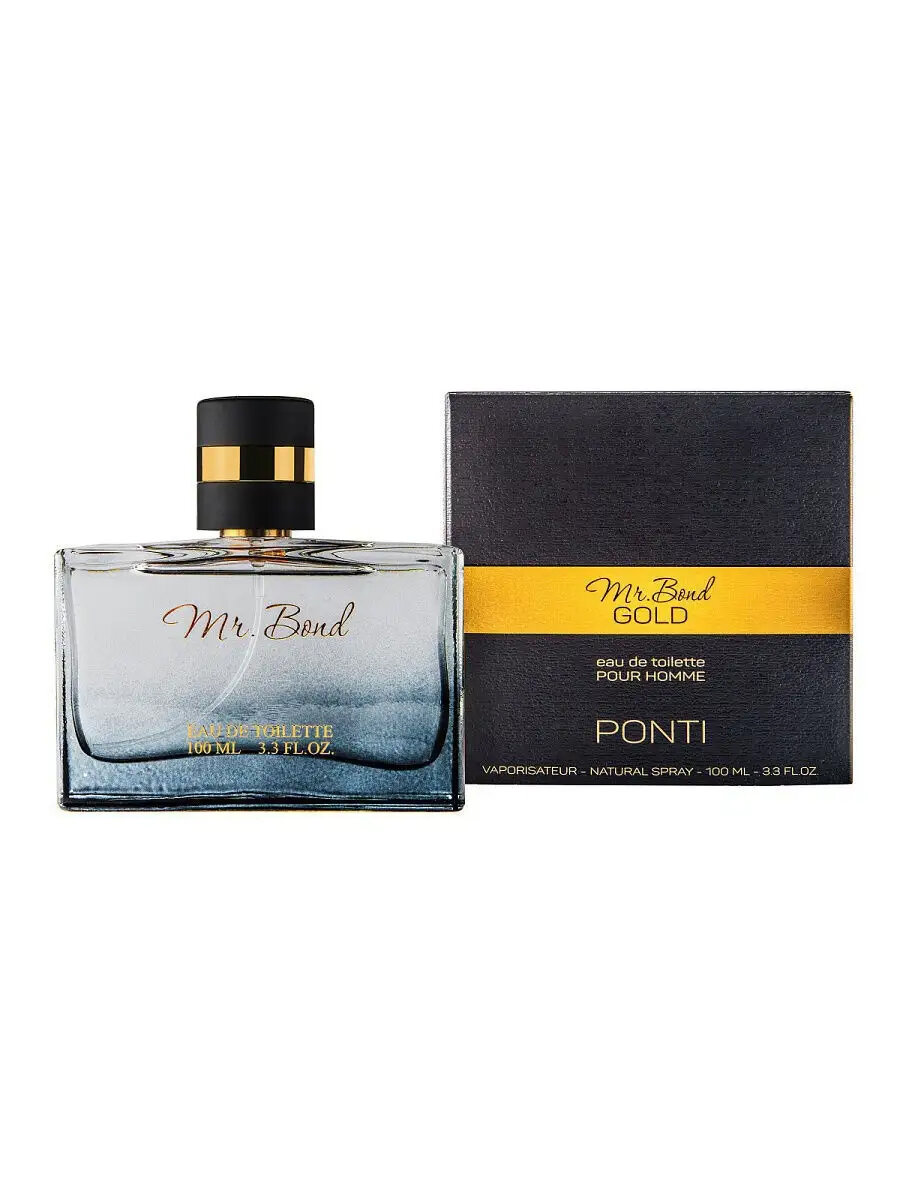 Туалетная вода Ponti Parfum Mr.BOND GOLD 85ml (аромат PR 1 Million) для мужчин
