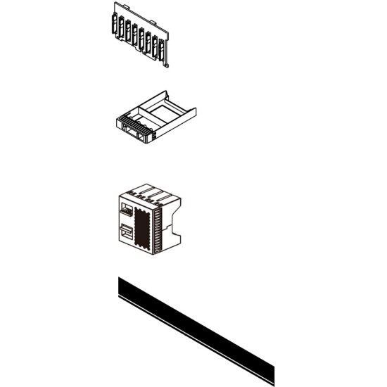 Комплектующие корпусов Lenovo ThinkSystem V2/V3 2U 8x2.5" NVMe Backplane Option Kit