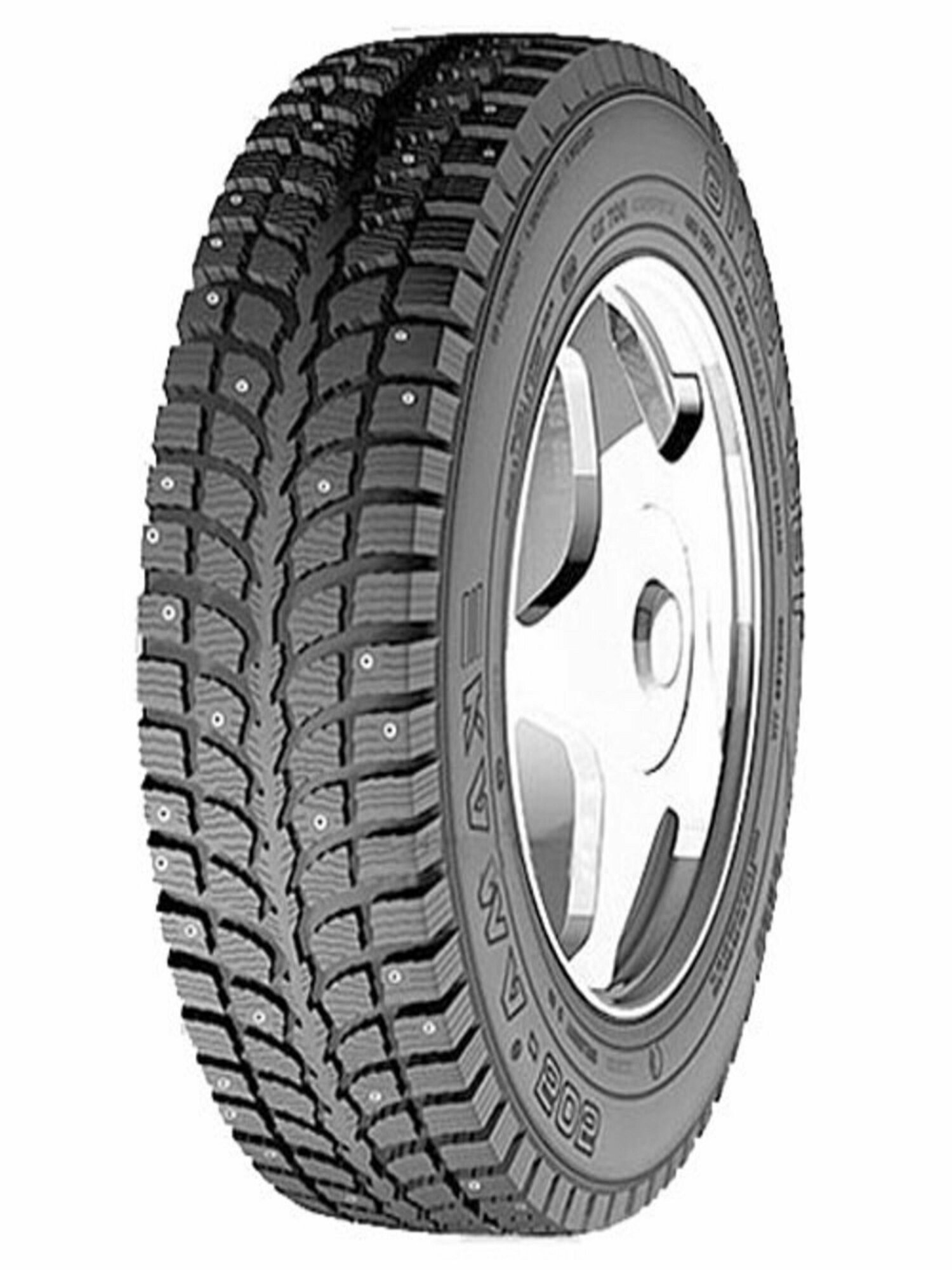 Шины Кама-505 195/65 R15 91Q, зимние, шипованные бескамерные
