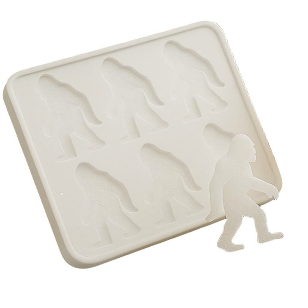 Силиконовая форма для льда «Большие ступни», Белый