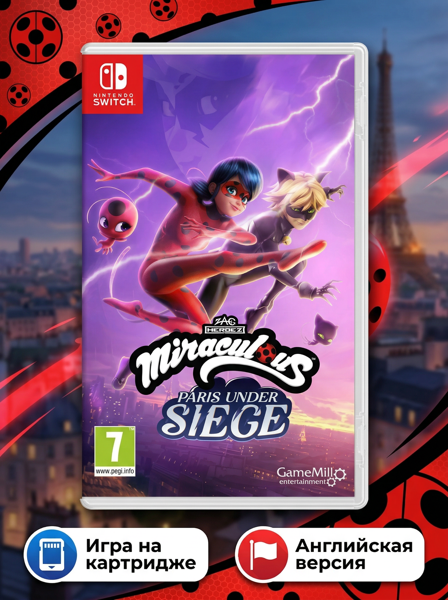 Игра Miraculous Paris under Siege (Nintendo Switch, Английская версия)