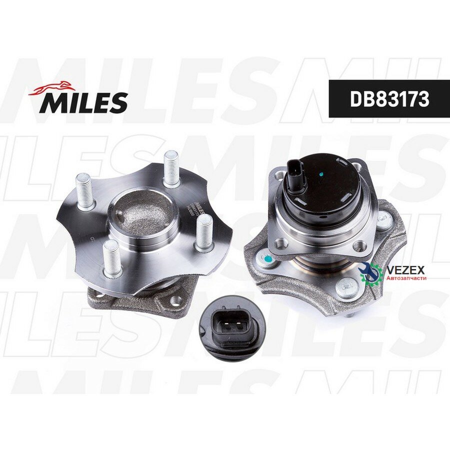MILES DB83173 Ступица колеса задняя с подшипником TOYOTA COROLLA IX-X E120/150/PRIUS 00-07 (SKF VKBA3975) DB83173
