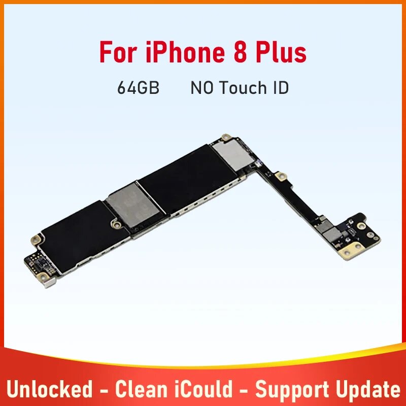 100% полностью протестированная материнская плата для iPhone 8 8 Plus материнская плата с Touch ID разблокированная материнская плата чистая iCloud поддержка обновления