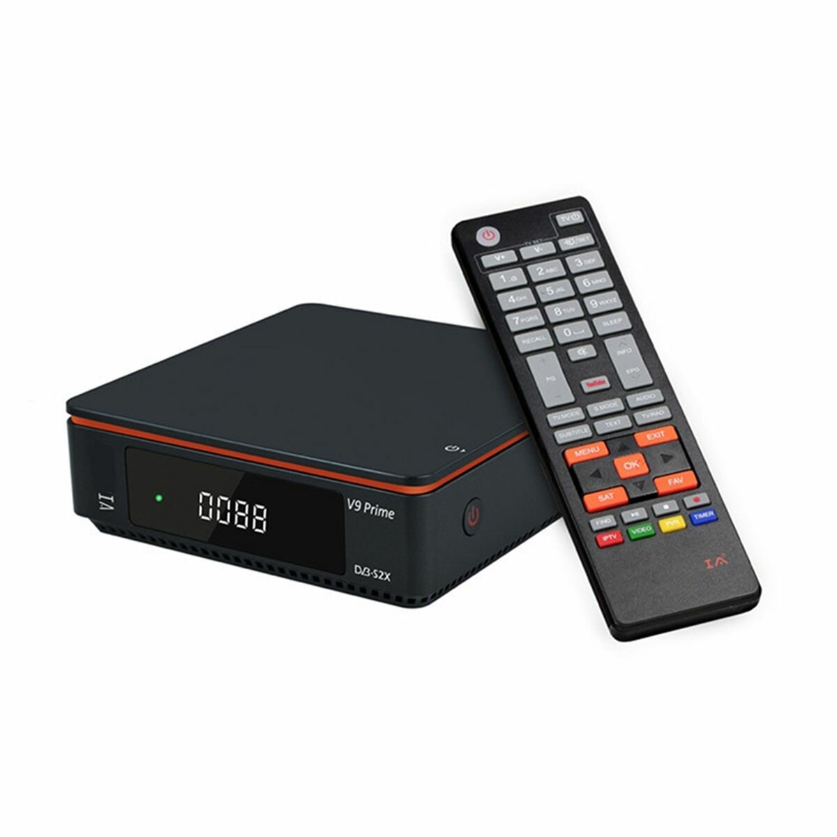 Спутниковый ресивер 1080P DVB-S2 V9 Prime с поддержкой Wi-Fi Full HD H2.65 FTA и DVB-S/S2/S2X //T2MI HEVC US Plug