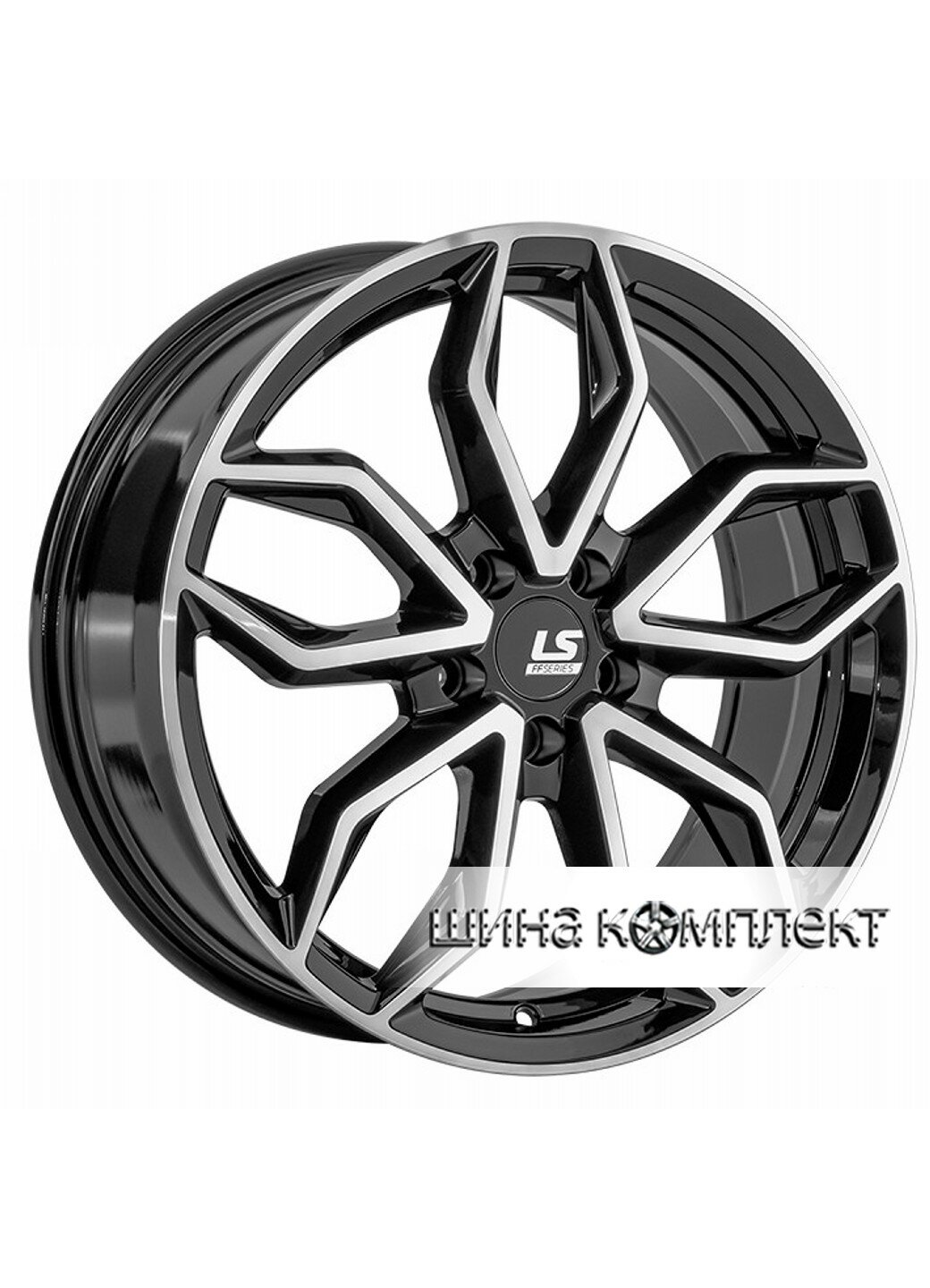 Колесный диск LS FlowForming RC104 7,5x18 5x108 ET45 65,1 BKF литой для автомобиля