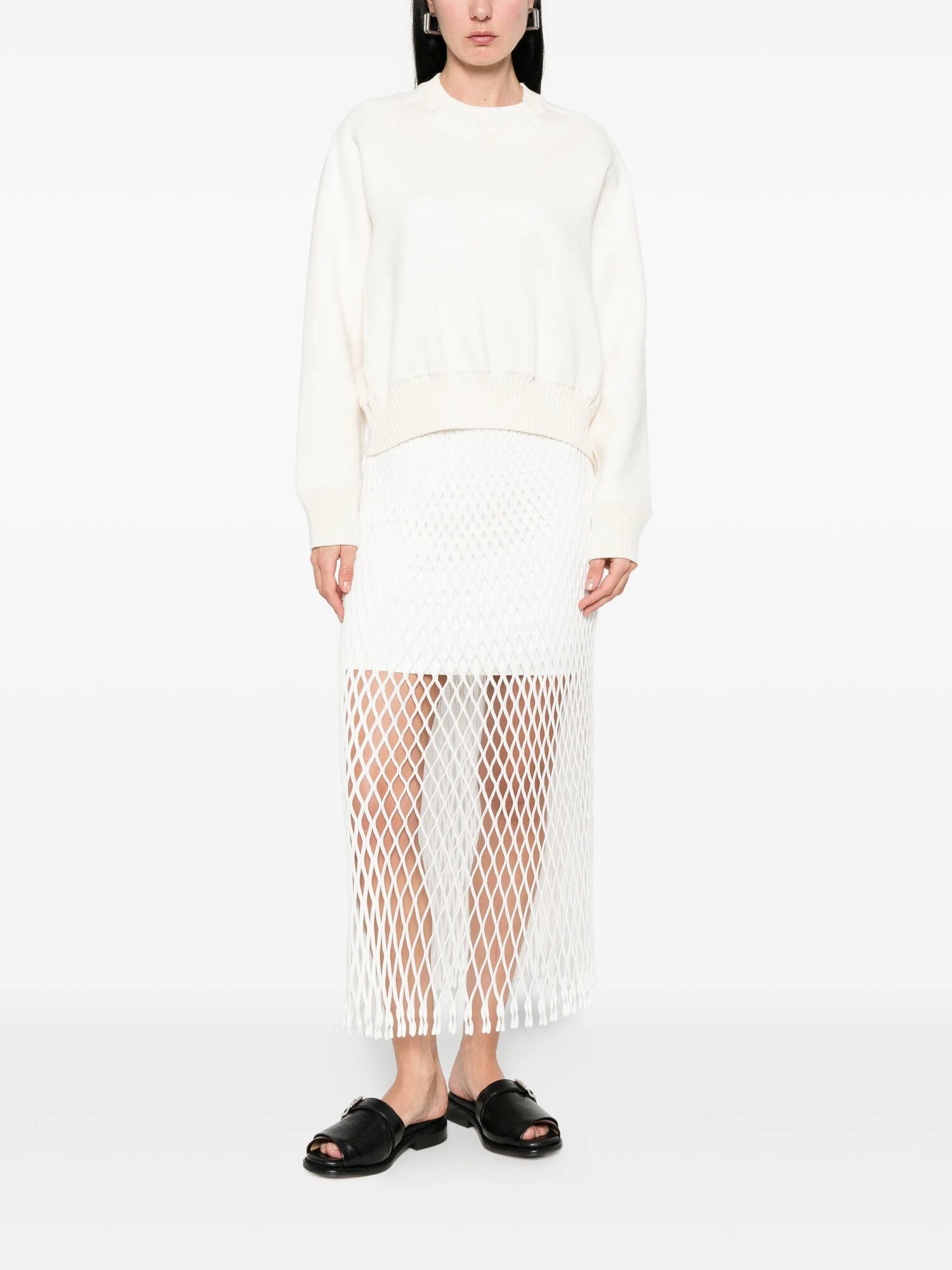 Свитер Sacai Crew-neck sweater, размер 44, , разноцветный — фото 1