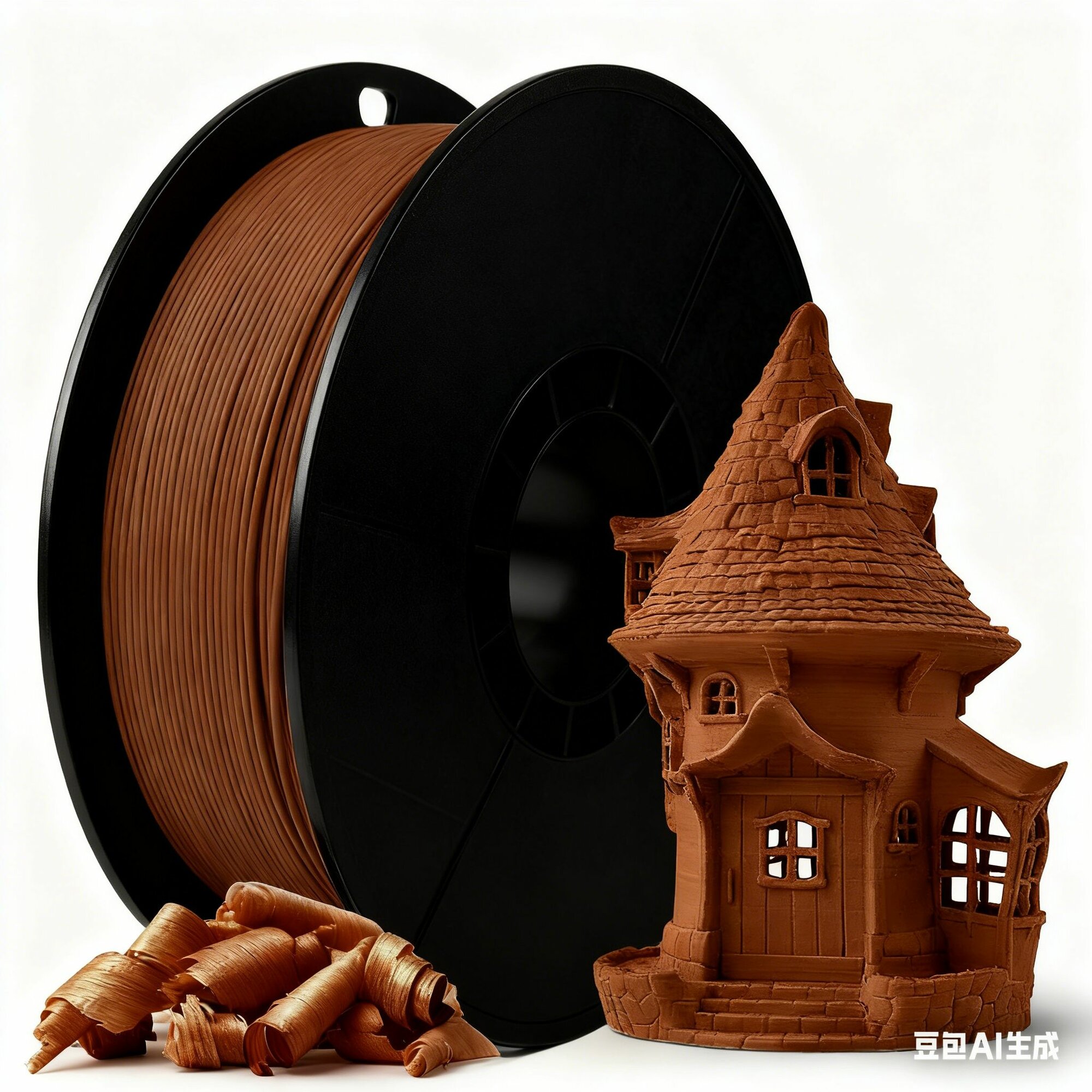 Wood PLA нить 1.75mm печати добавить более 30% реальных волокон древесины, дерево нити накала подходит для большинства FDM 3D принтеров1KG
