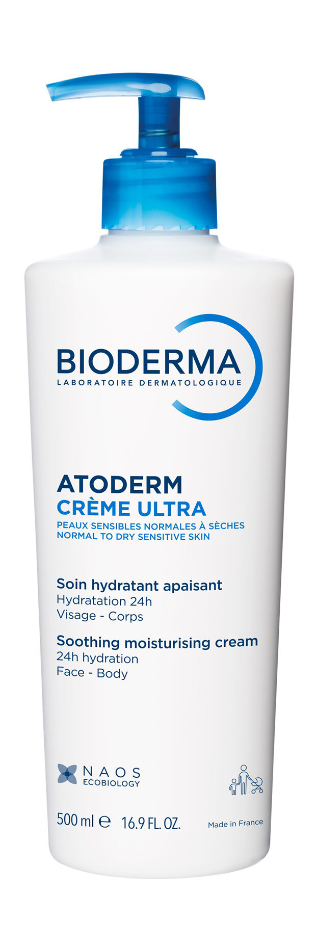 BIODERMA Атодерм Крем для тела, 500 мл (помпа)