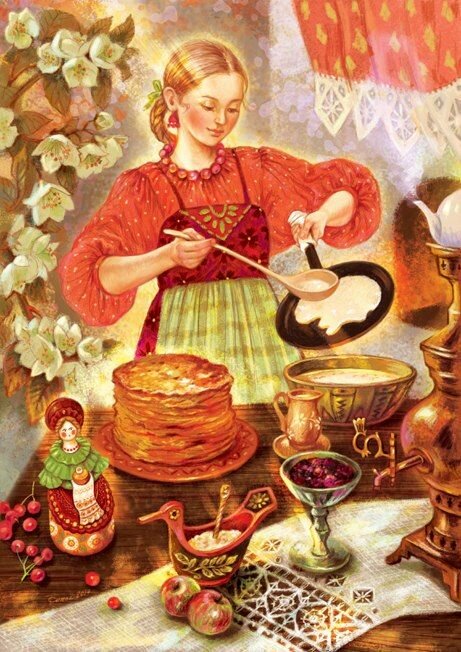 Алмазная живопись "Чайная церемония рядом с самоваром", 5D, круглая, 40x50 см. Производитель: Brose Art.