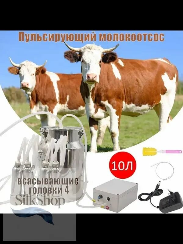 Доильный аппарат для коров (10Л)/пульсирующий вакуумный