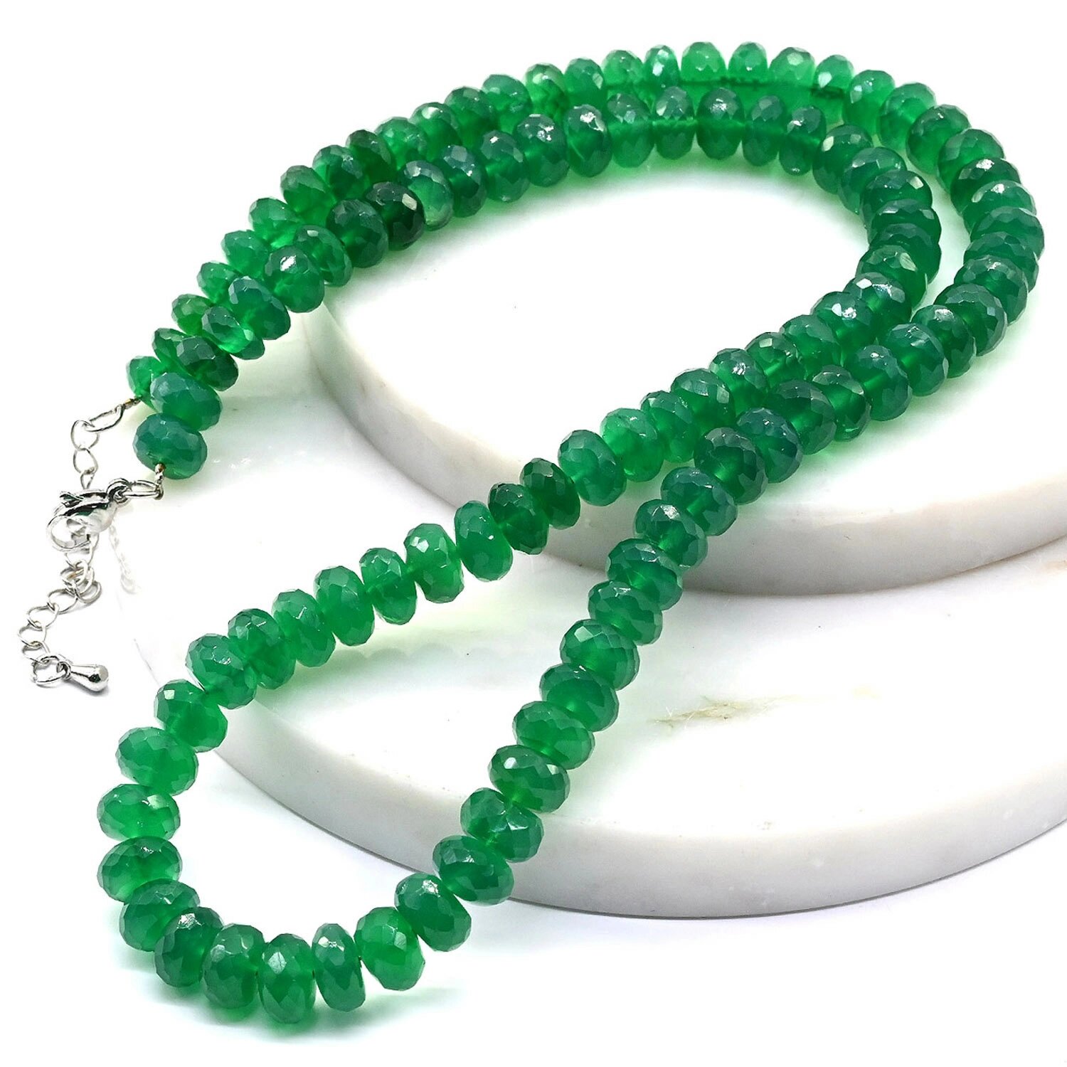 Бусы, хризопраз